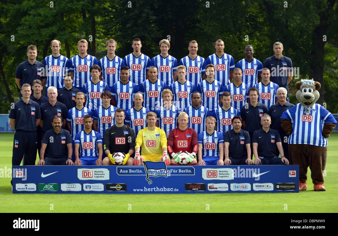 Official team photo of German Bundesliga club Hertha BSC during the ...
