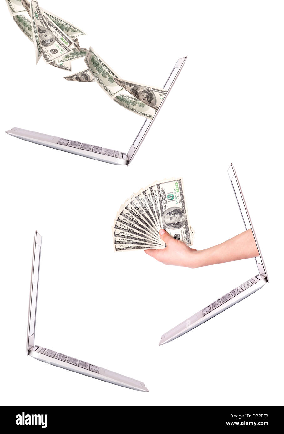 recive earnings concept isolated set Stock Photo - Alamy