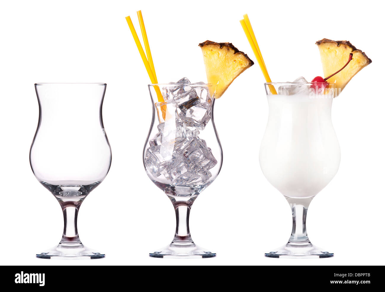 alcoholic cocktail set -cocktail,empty glass,glass with ice Stock Photo ...