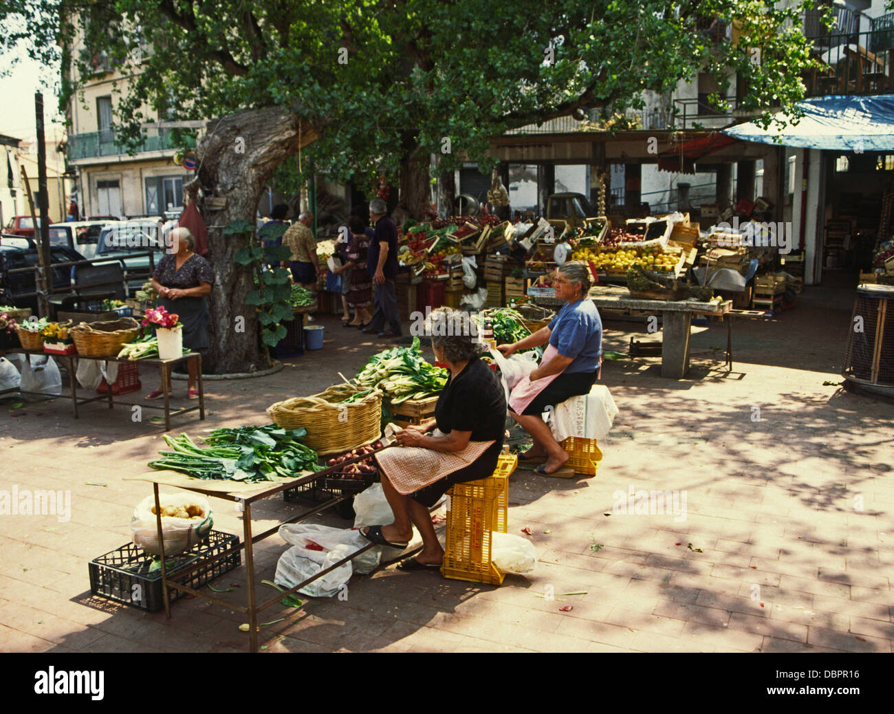 Market at Gerace, Calabria, Southern Italy Stock Photo - Alamy