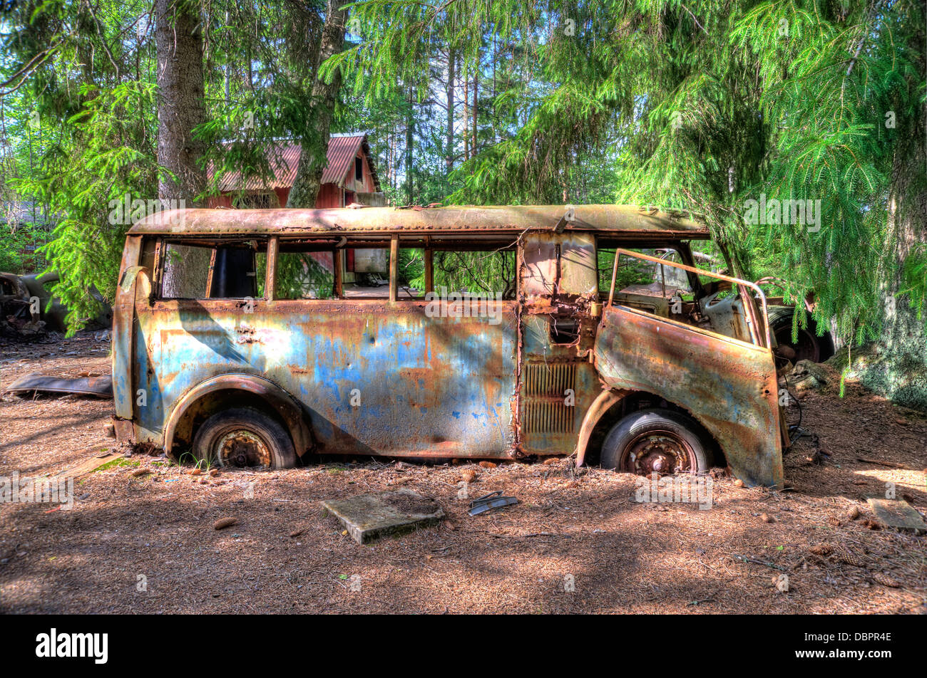 Car Dump Kirkö Mosse in Ryd, Sweden Stock Photo - Alamy