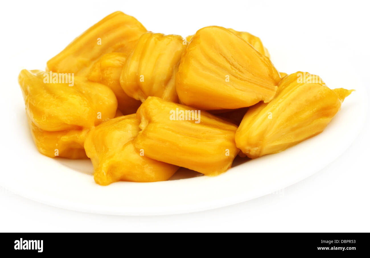 Juicy jackfruit flesh Stock Photo - Alamy