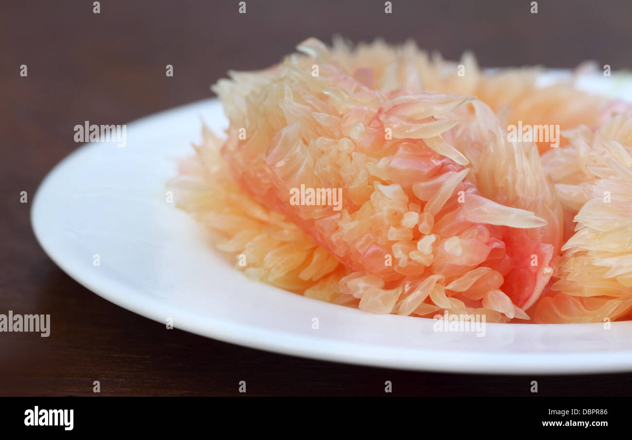 Flesh of Shaddock Stock Photo - Alamy