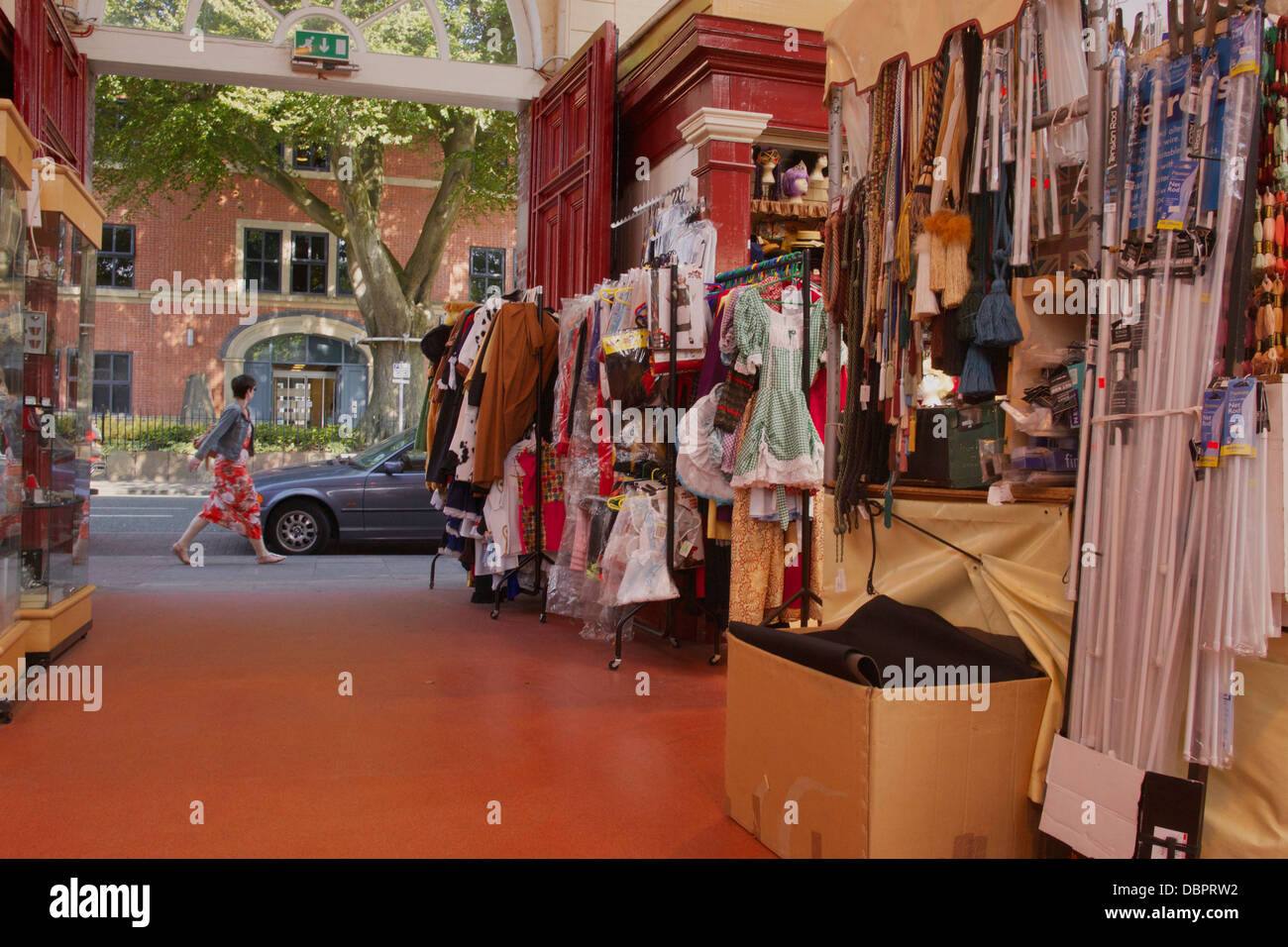 Permanent shops in Altrinchm Market Stock Photo - Alamy