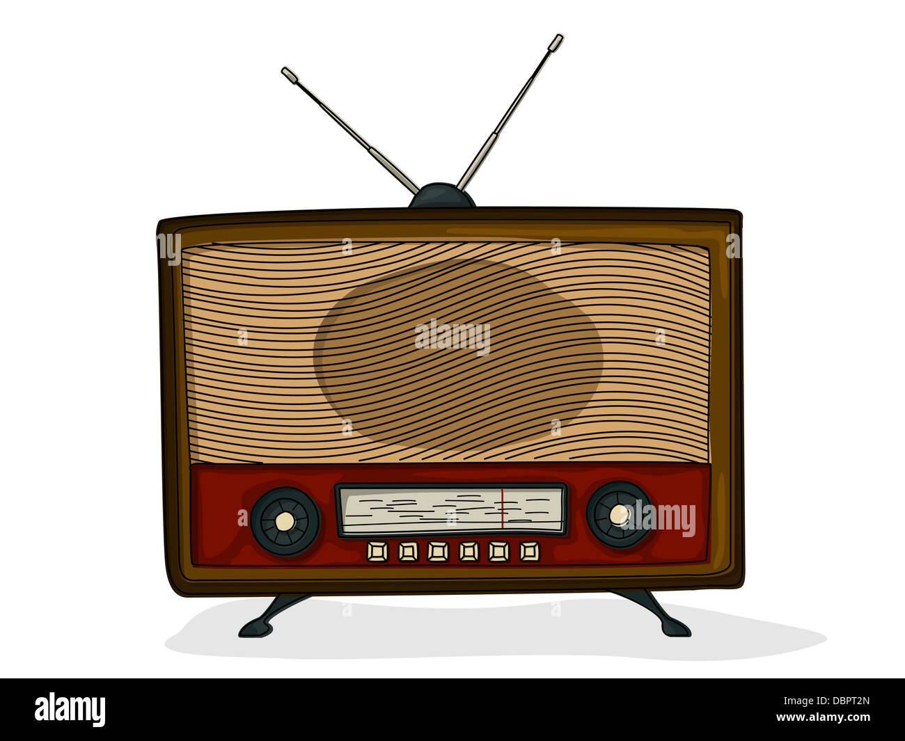 Cartoon Old Radio