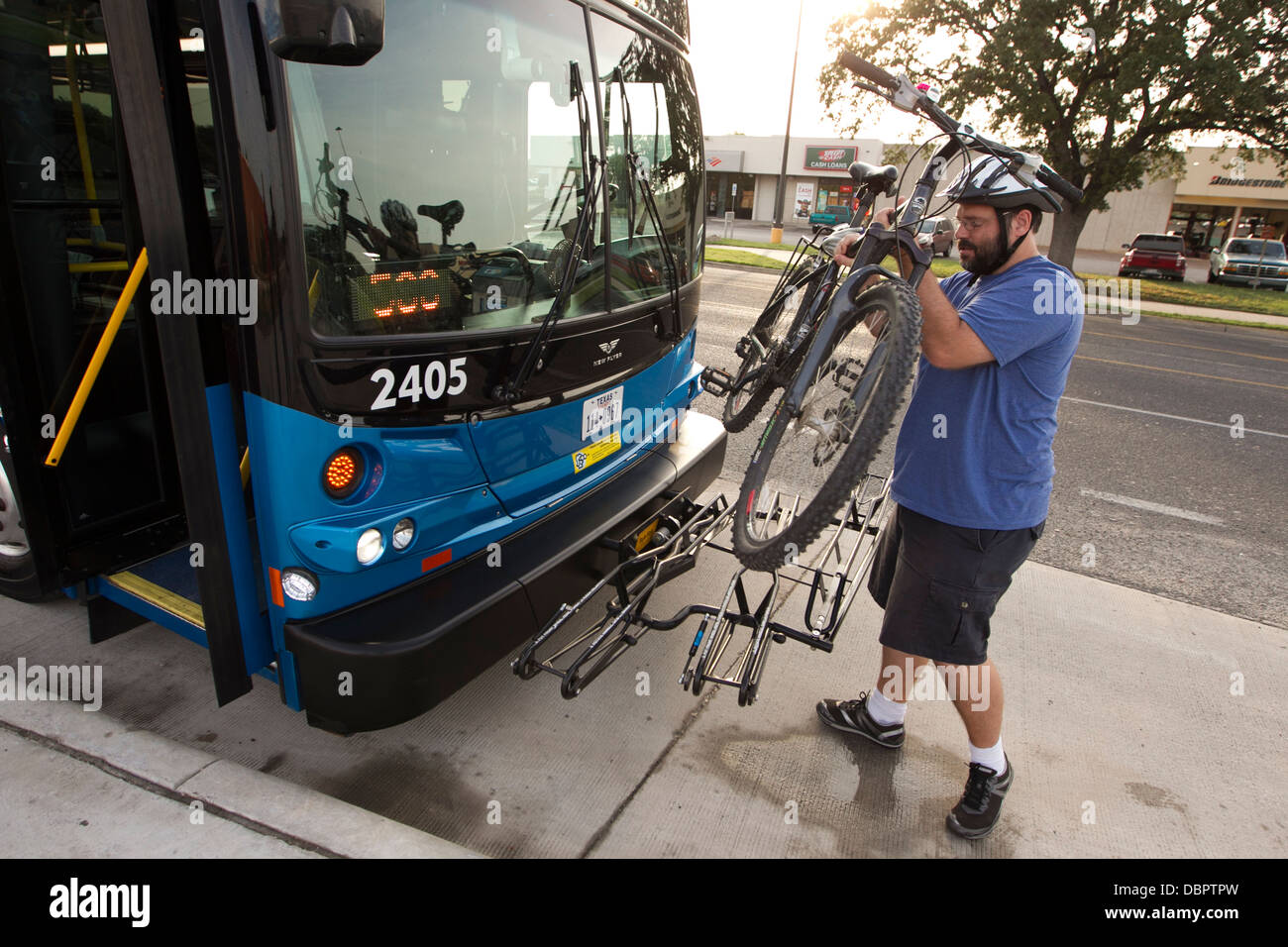 Bike rack bus hi-res stock photography and images - Alamy