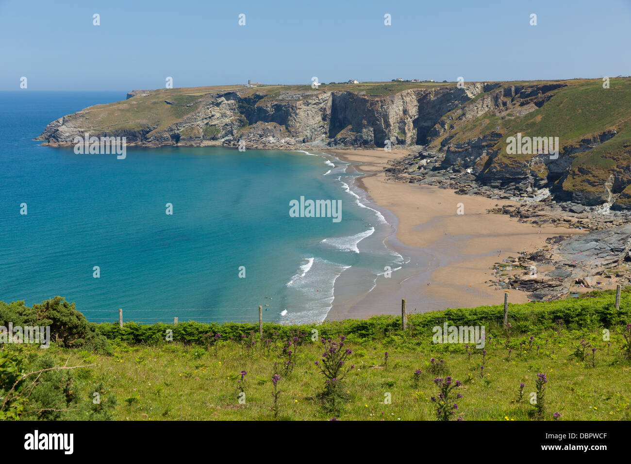 Trebarwith strand beach hi-res stock photography and images - Alamy