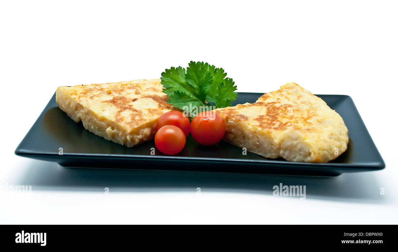 Spanish potato omelet Stock Photo - Alamy