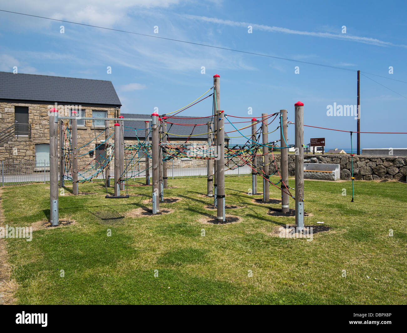 a small coastal play park in ireland Stock Photo - Alamy