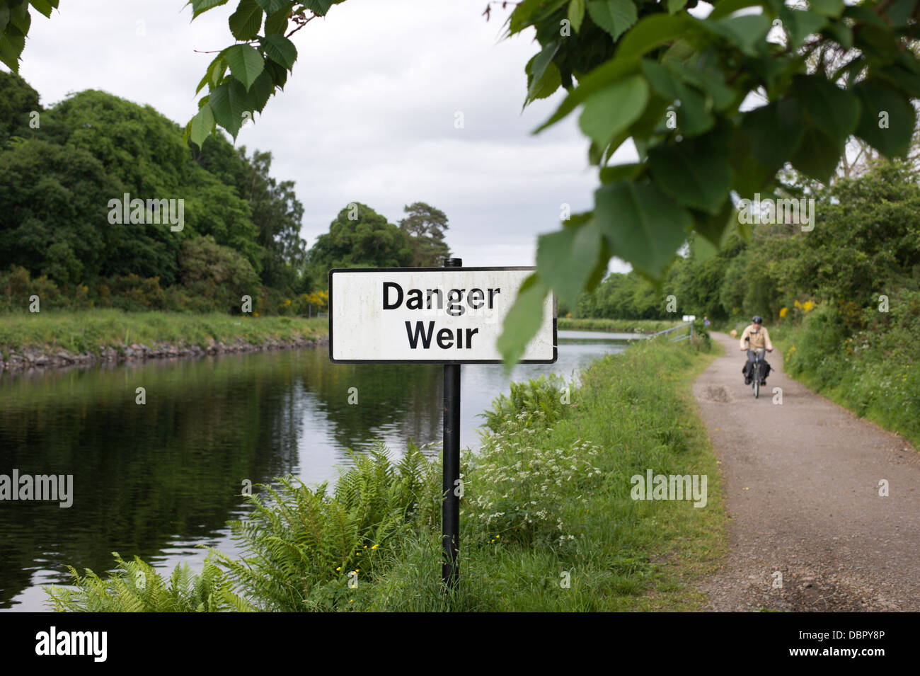 Danger weir warning sign hi-res stock photography and images - Alamy