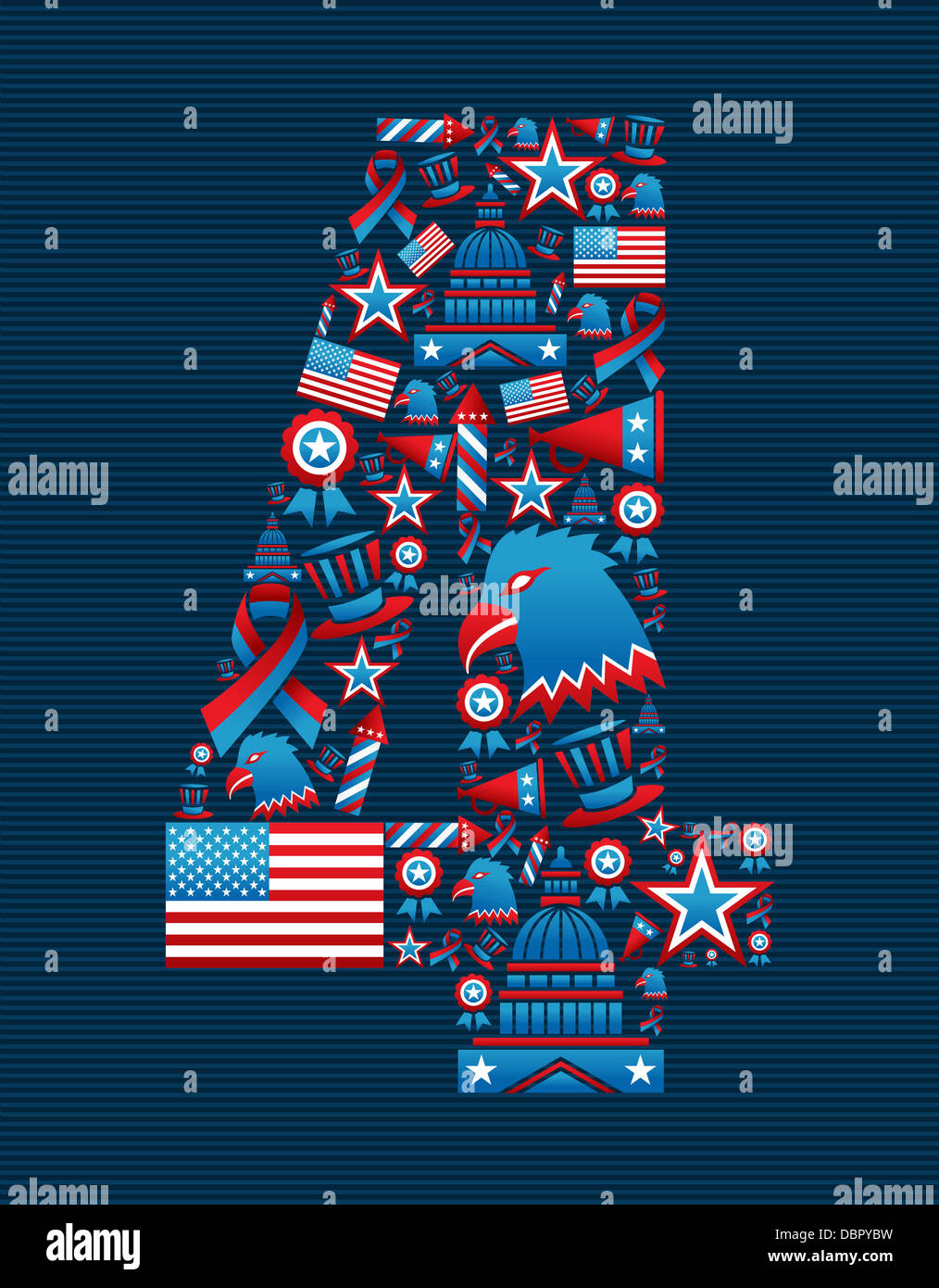 4th of july independence day illustration. Vector file layered for easy ...