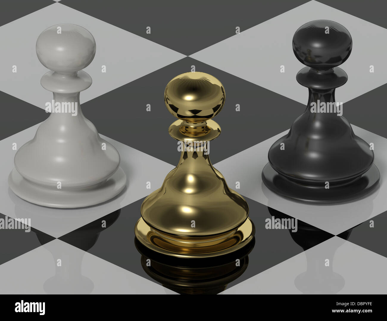 chess pawn figure Three Dimensional shape Stock Photo - Alamy