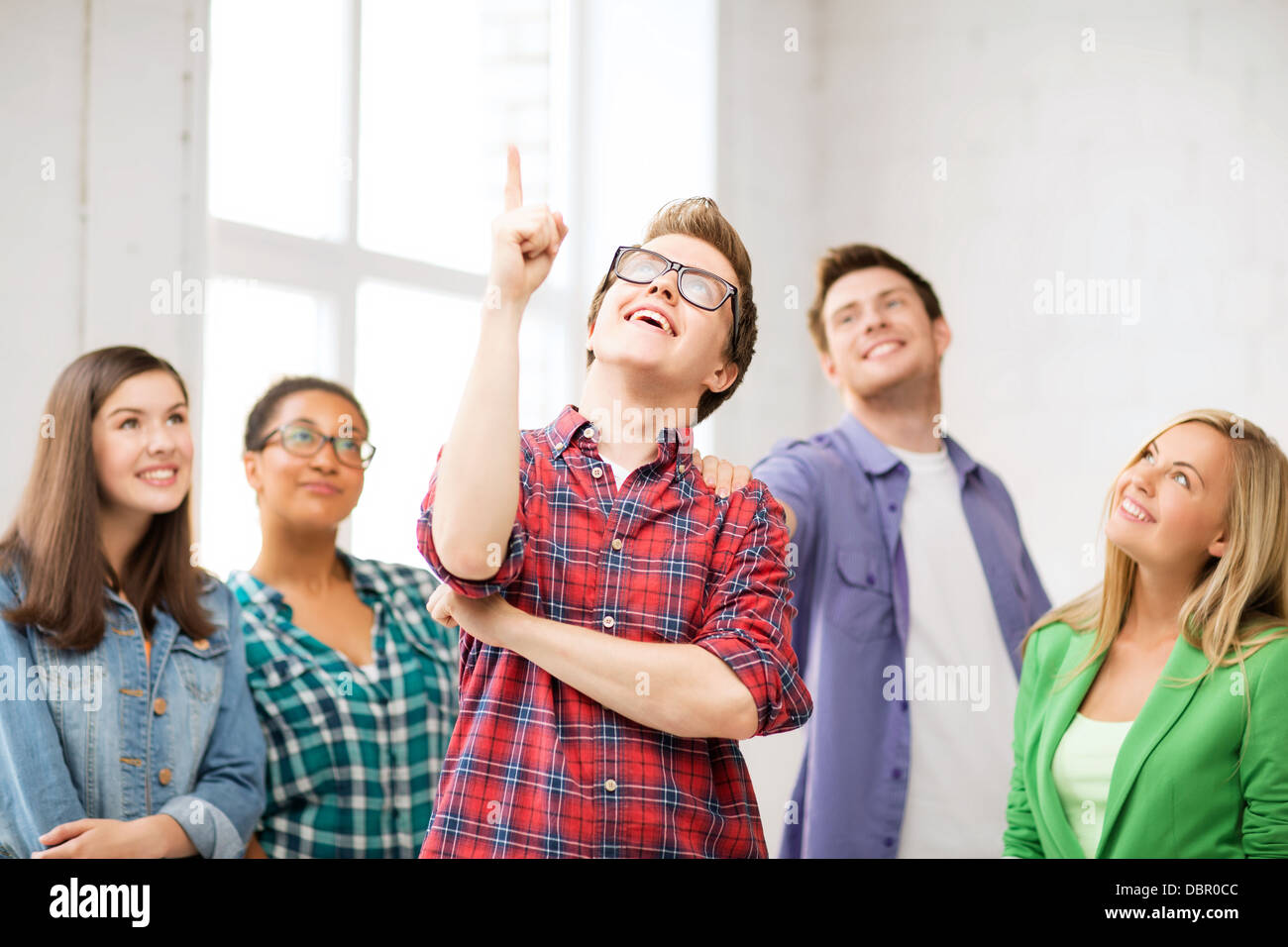 student boy at school Stock Photo - Alamy