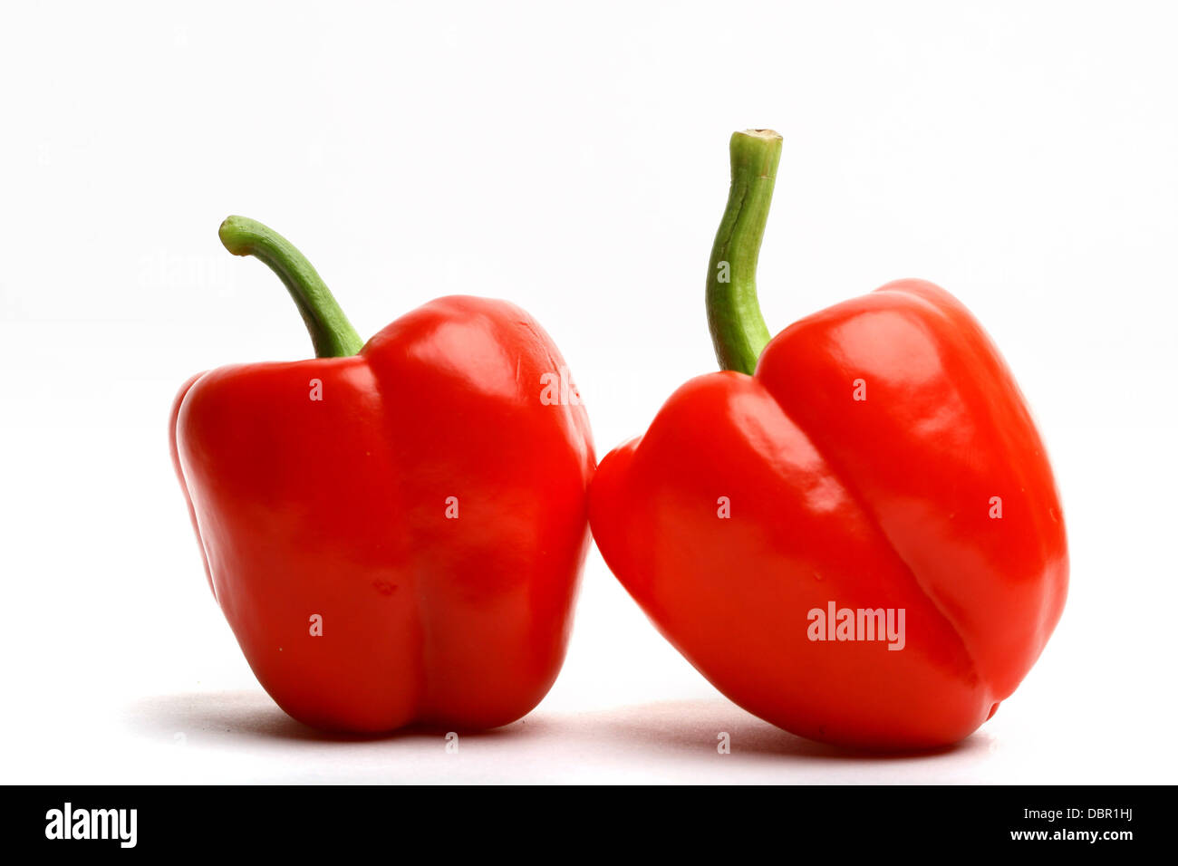 colored paprica isolated on white background Stock Photo - Alamy