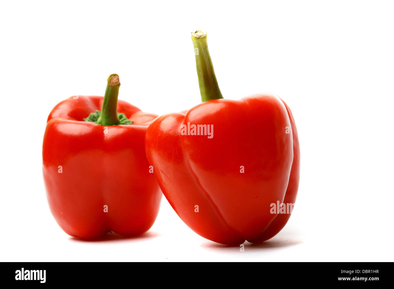 colored paprica isolated on white background Stock Photo - Alamy