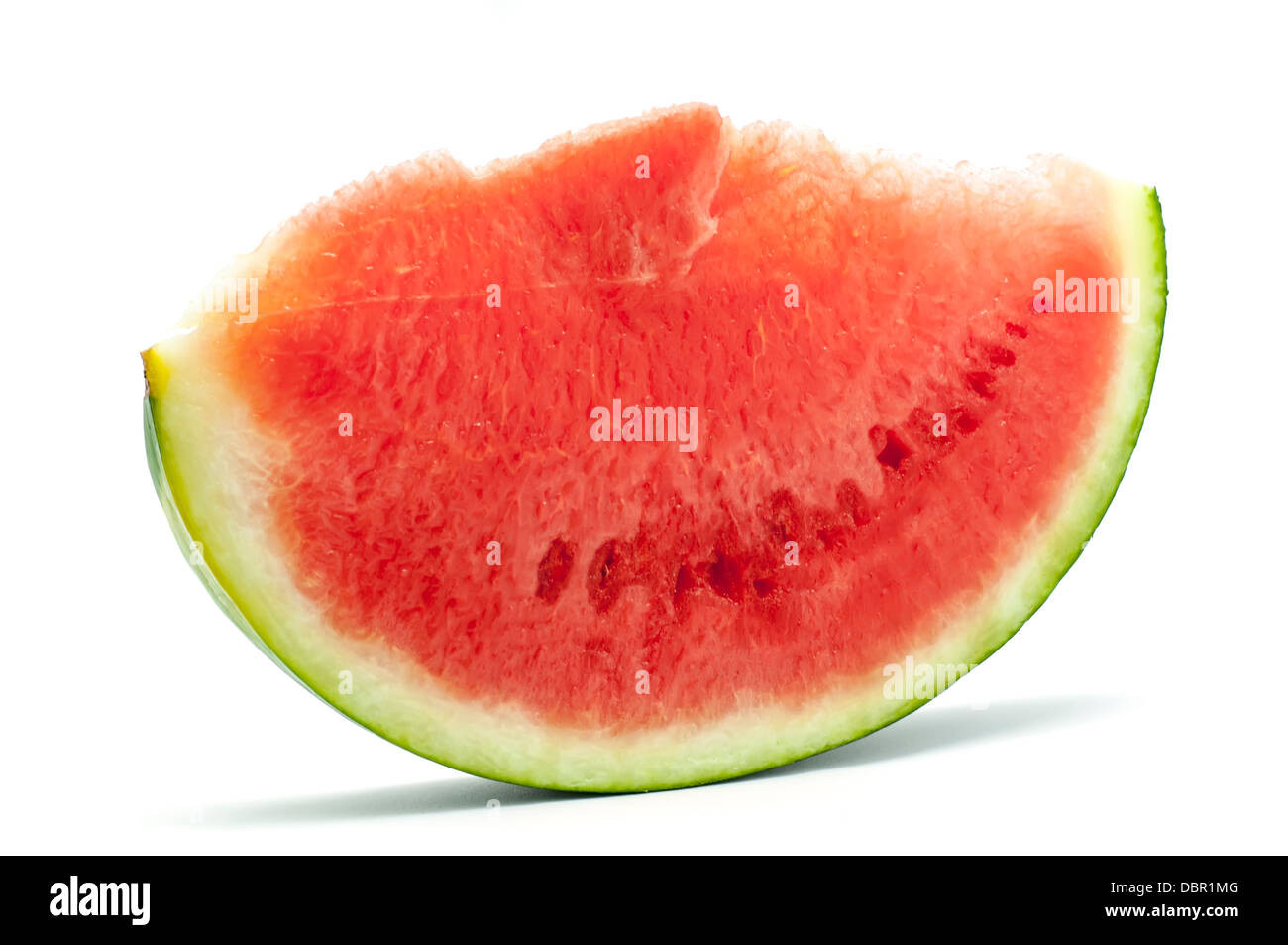 Slice of Watermelon on white background Stock Photo - Alamy