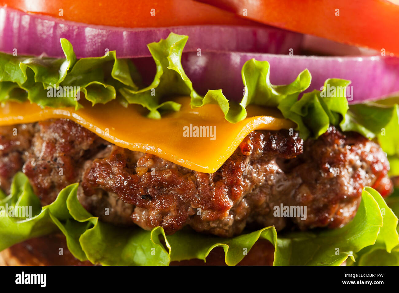 Beef burger cheese on bun hi-res stock photography and images - Alamy