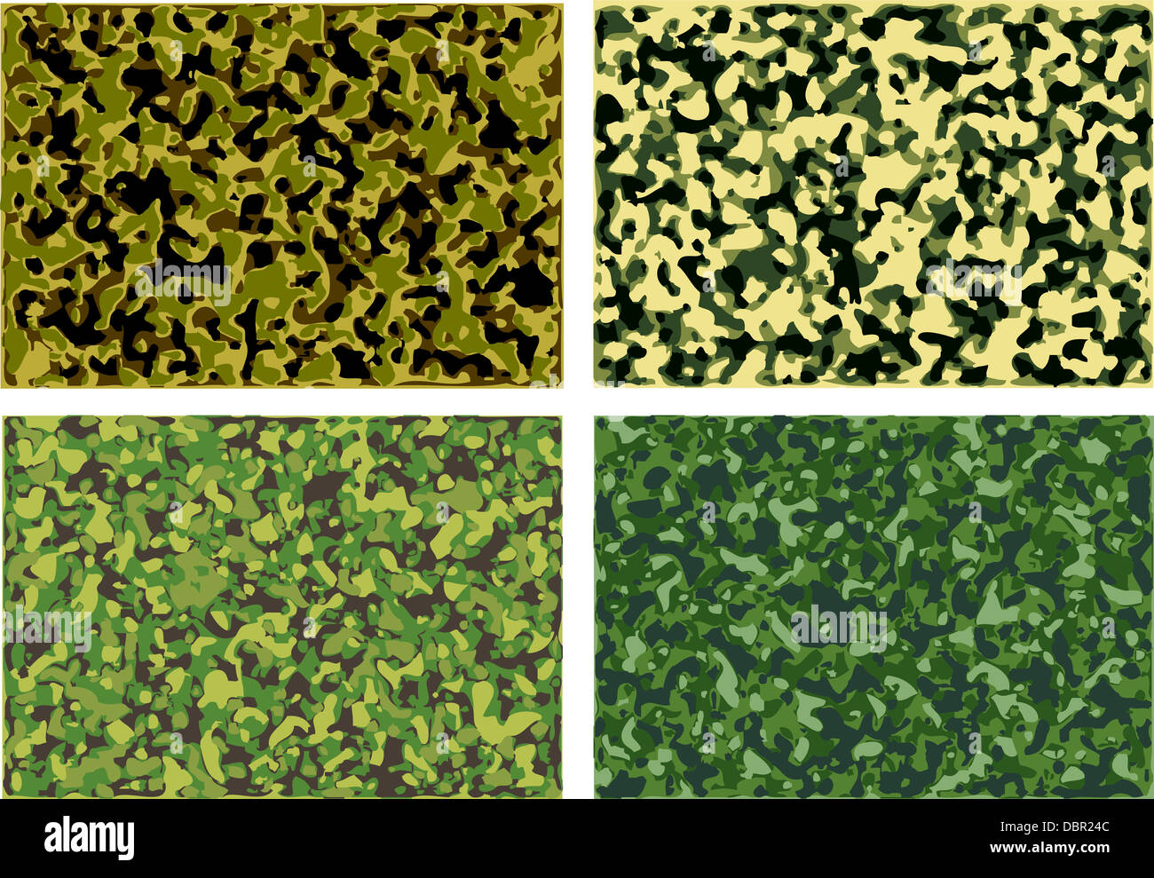 set of the camouflage textures Stock Photo - Alamy
