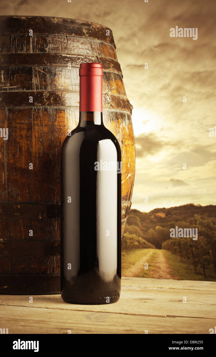 red wine bottle Stock Photo - Alamy