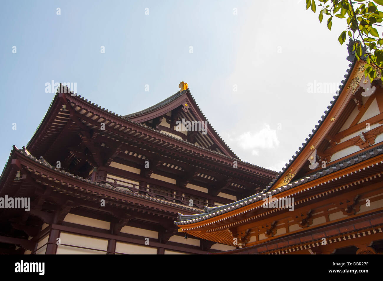 Typical structure of Eastern temples in Japan Stock Photo - Alamy
