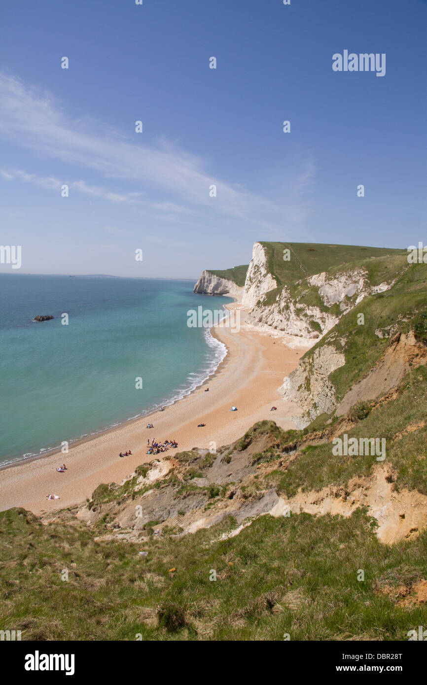 Chalk Cliffs near Durdle Door in Dorset England Stock Photo - Alamy