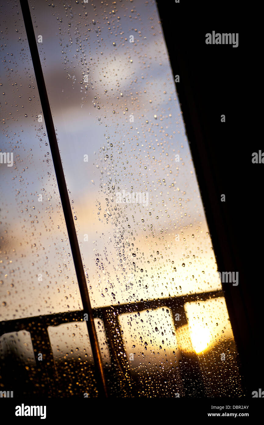 Streaks of rain on a window hi-res stock photography and images - Alamy