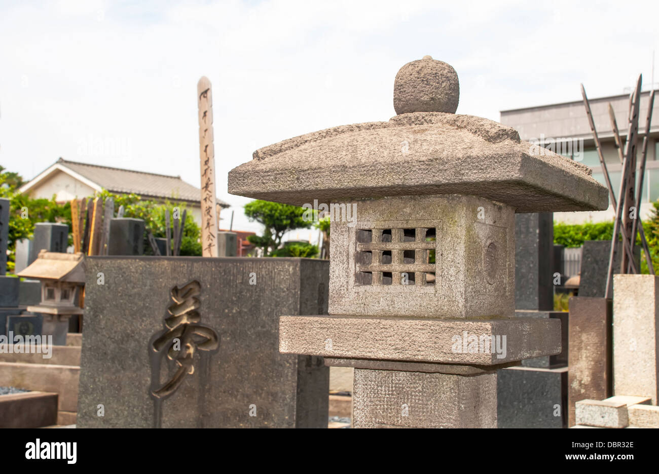 Typical Structure of a Japanese cemetery Stock Photo - Alamy