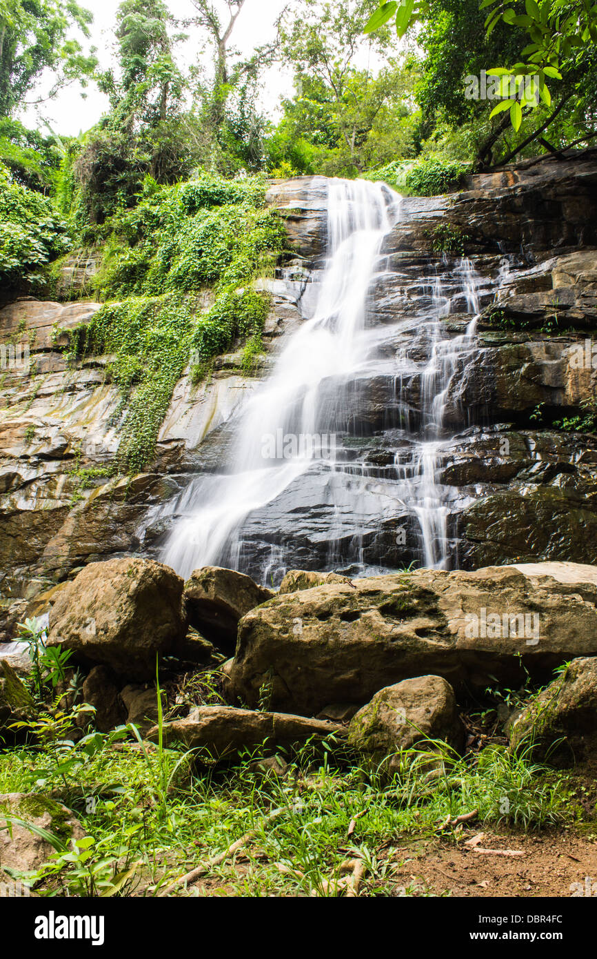Tad Mork Water Fall in Maerim , Chiangmai Thailand Stock Photo - Alamy