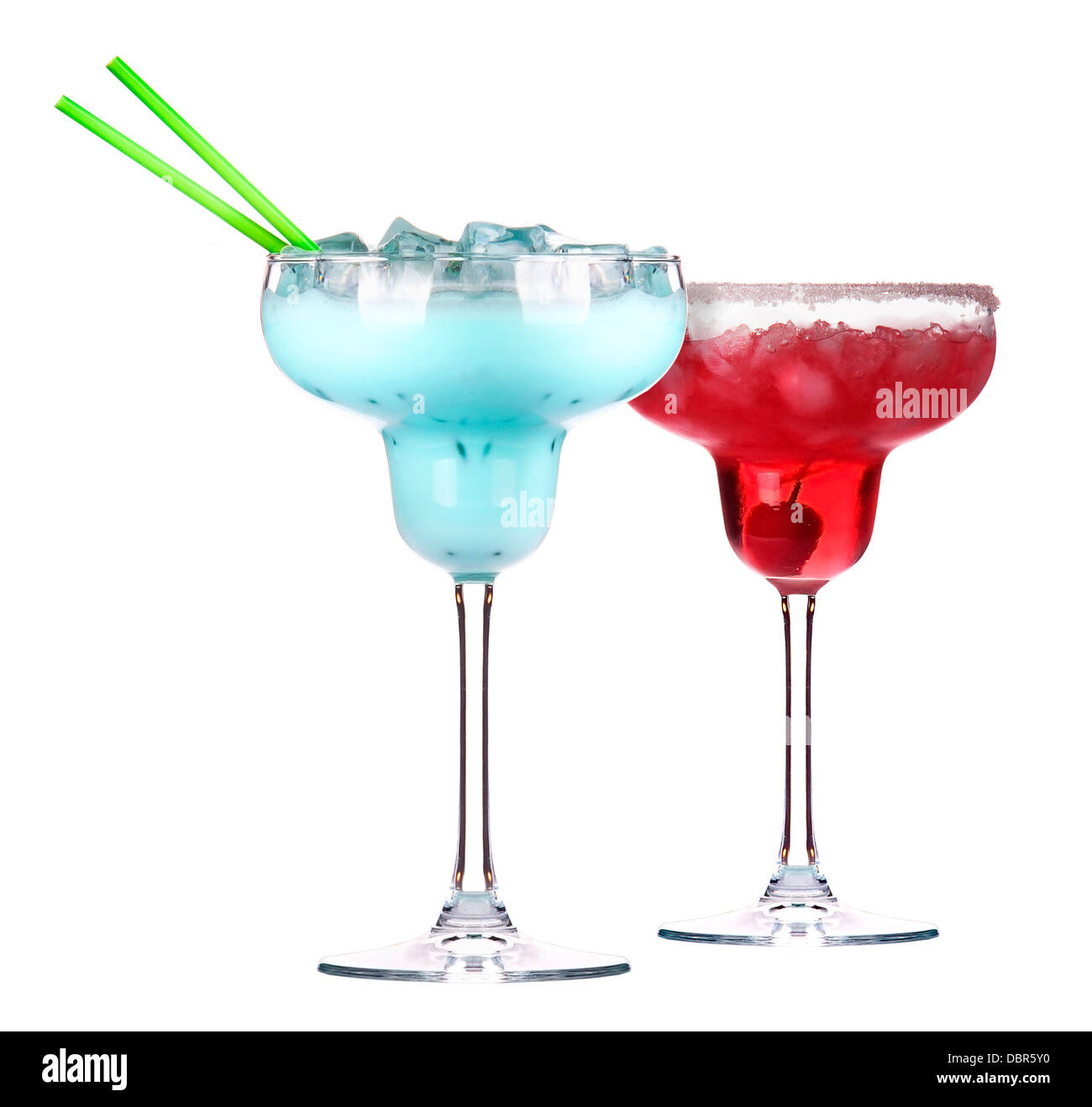 alcoholic cocktail set isolated on white background Stock Photo - Alamy