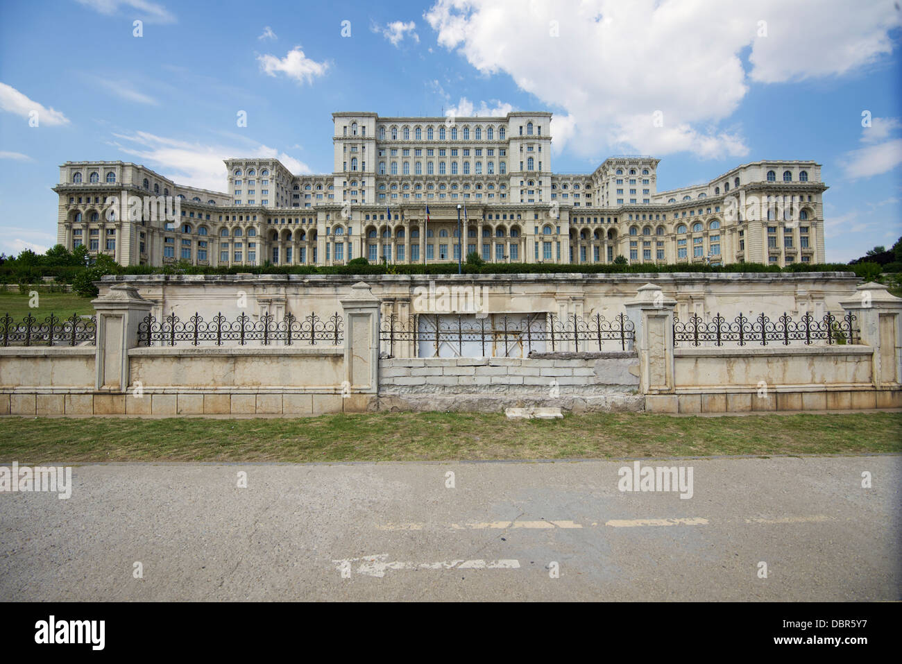 Palace of the Parliament in Romanian capital city of Bucharest Stock ...