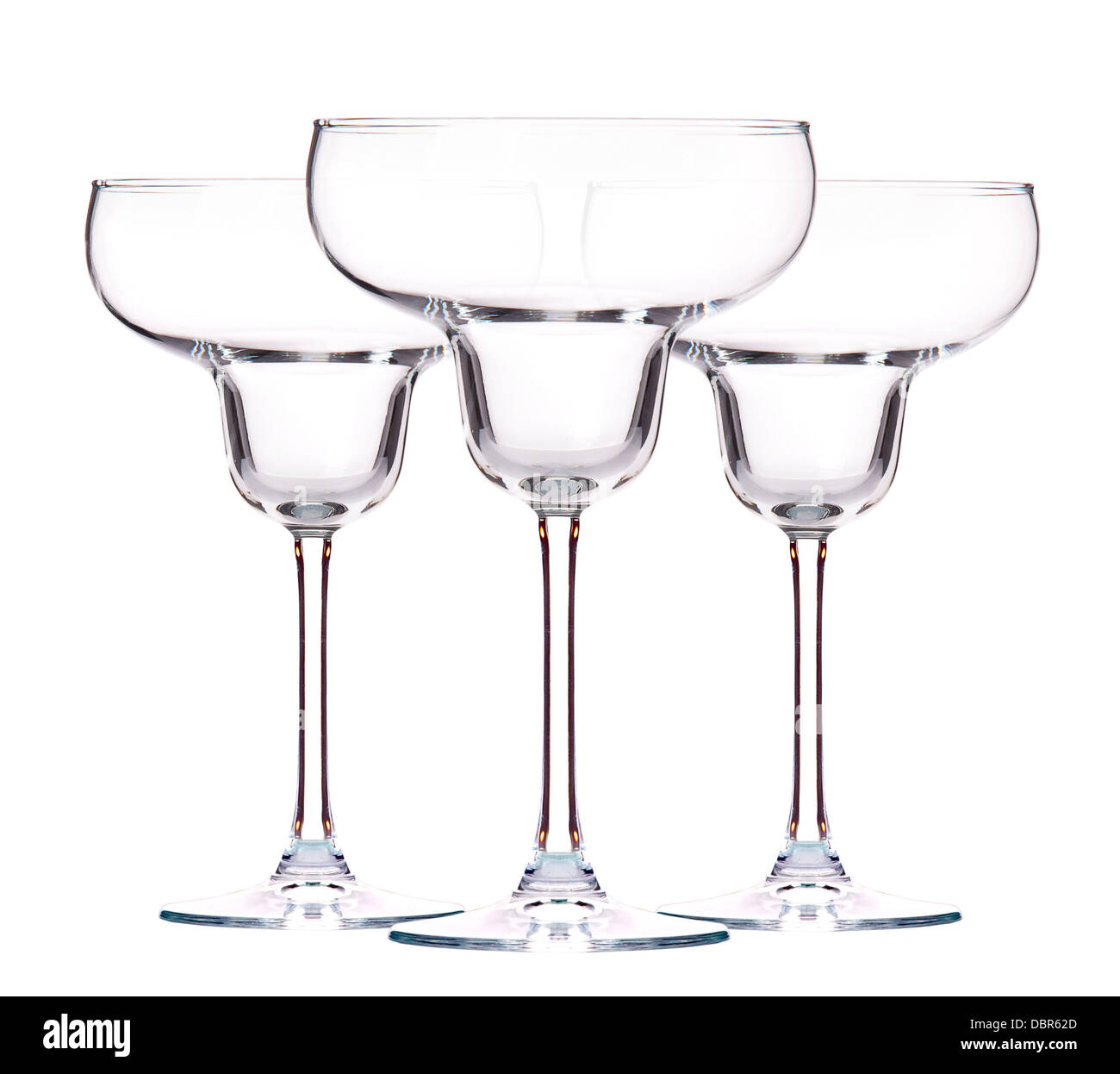 Empty cocktail glass on a white background Stock Photo - Alamy