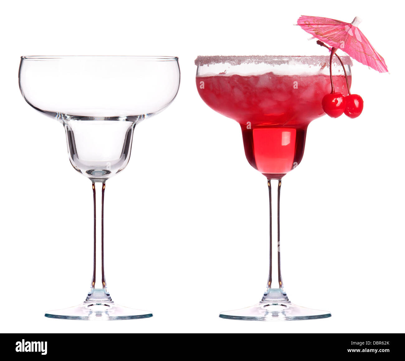 alcoholic cocktail set isolated on white background Stock Photo - Alamy