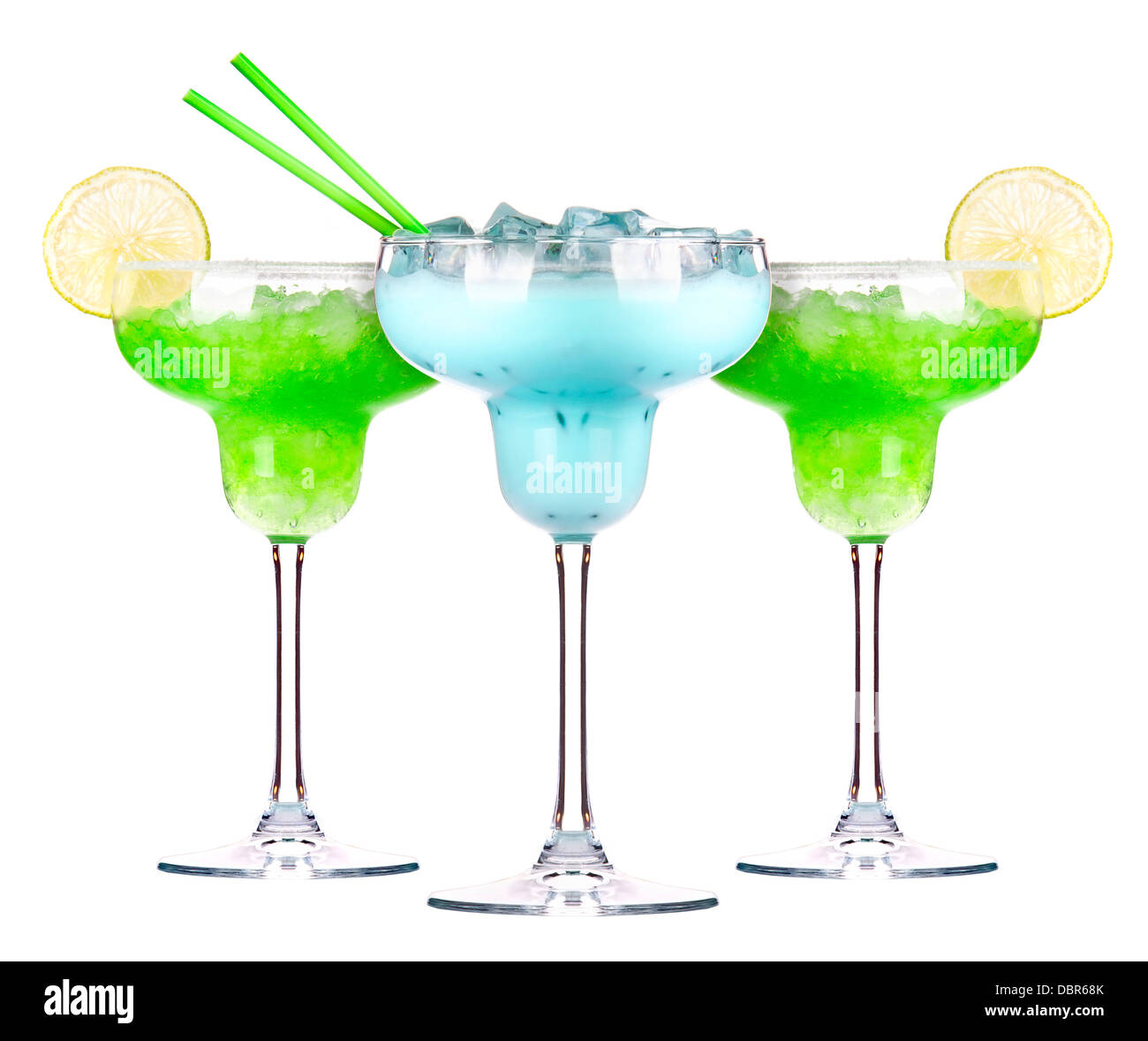 alcoholic cocktail set isolated on white background Stock Photo - Alamy