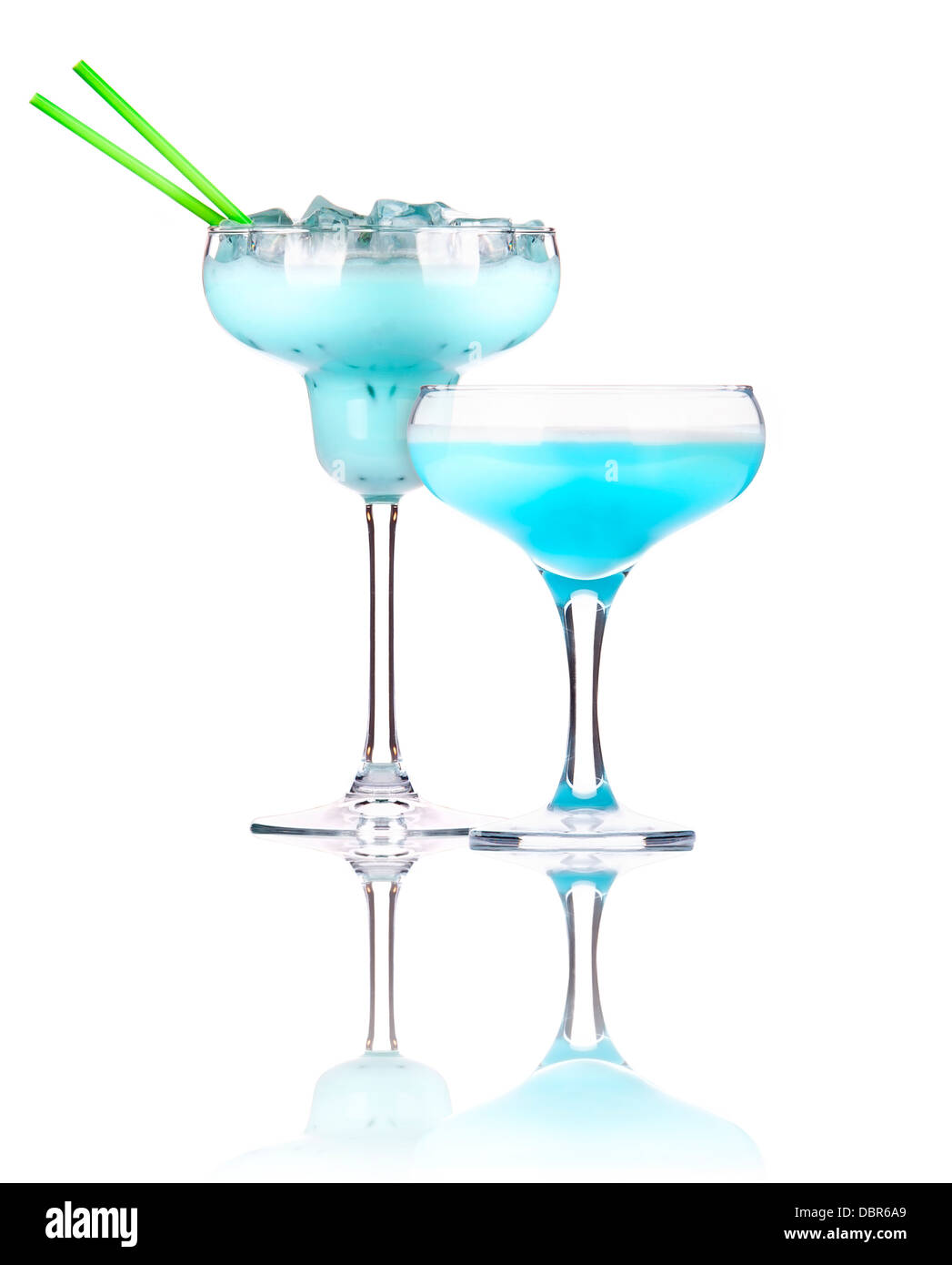 alcoholic cocktail set isolated on white background Stock Photo - Alamy