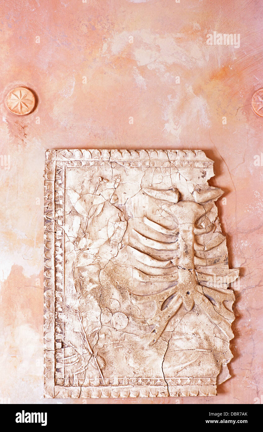 Close-up of plaster plaque Stock Photo - Alamy