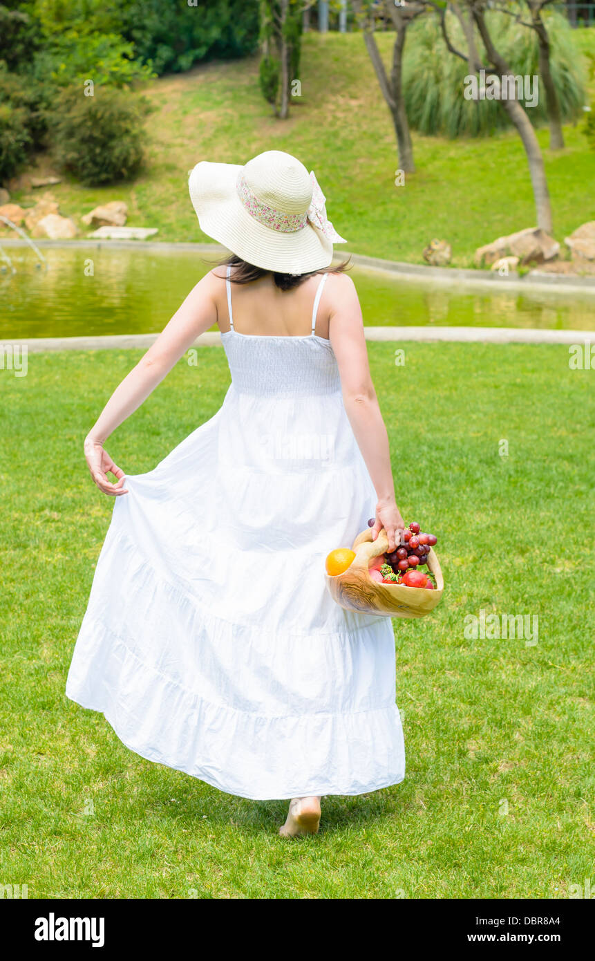 Graceful woman walking hi-res stock photography and images - Alamy