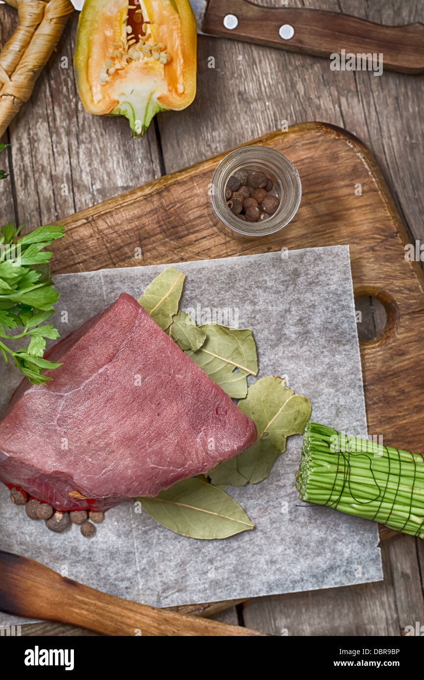Meat a beef is fresh with blood Stock Photo - Alamy