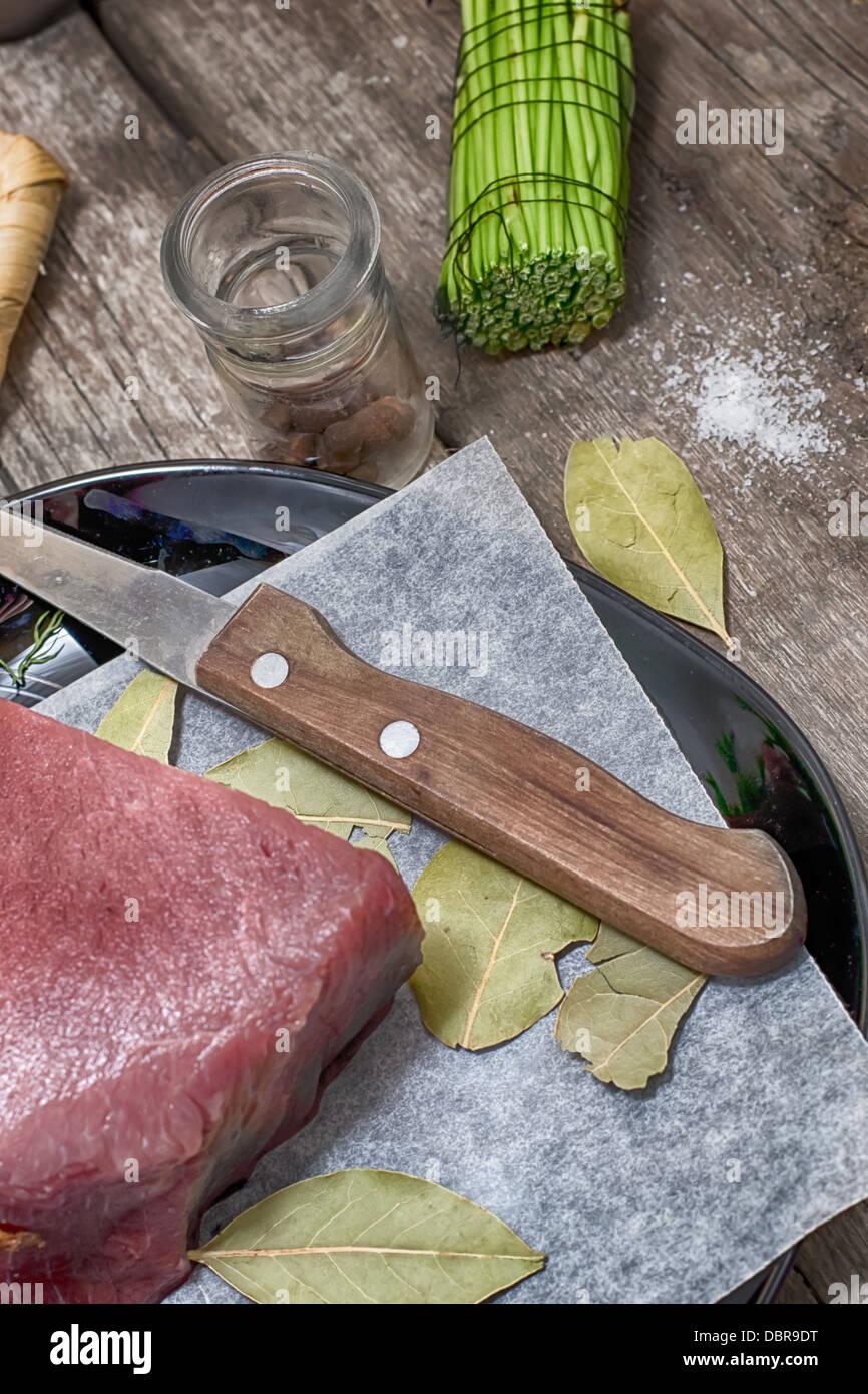 Meat a beef is fresh with blood Stock Photo - Alamy