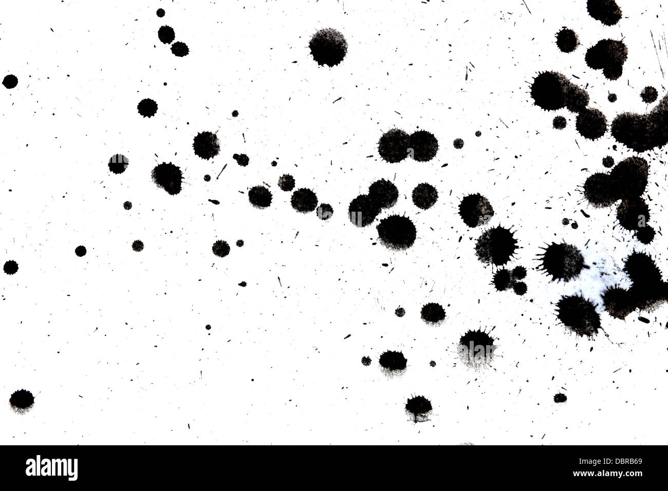 black drop ink splatter splash Stock Photo - Alamy