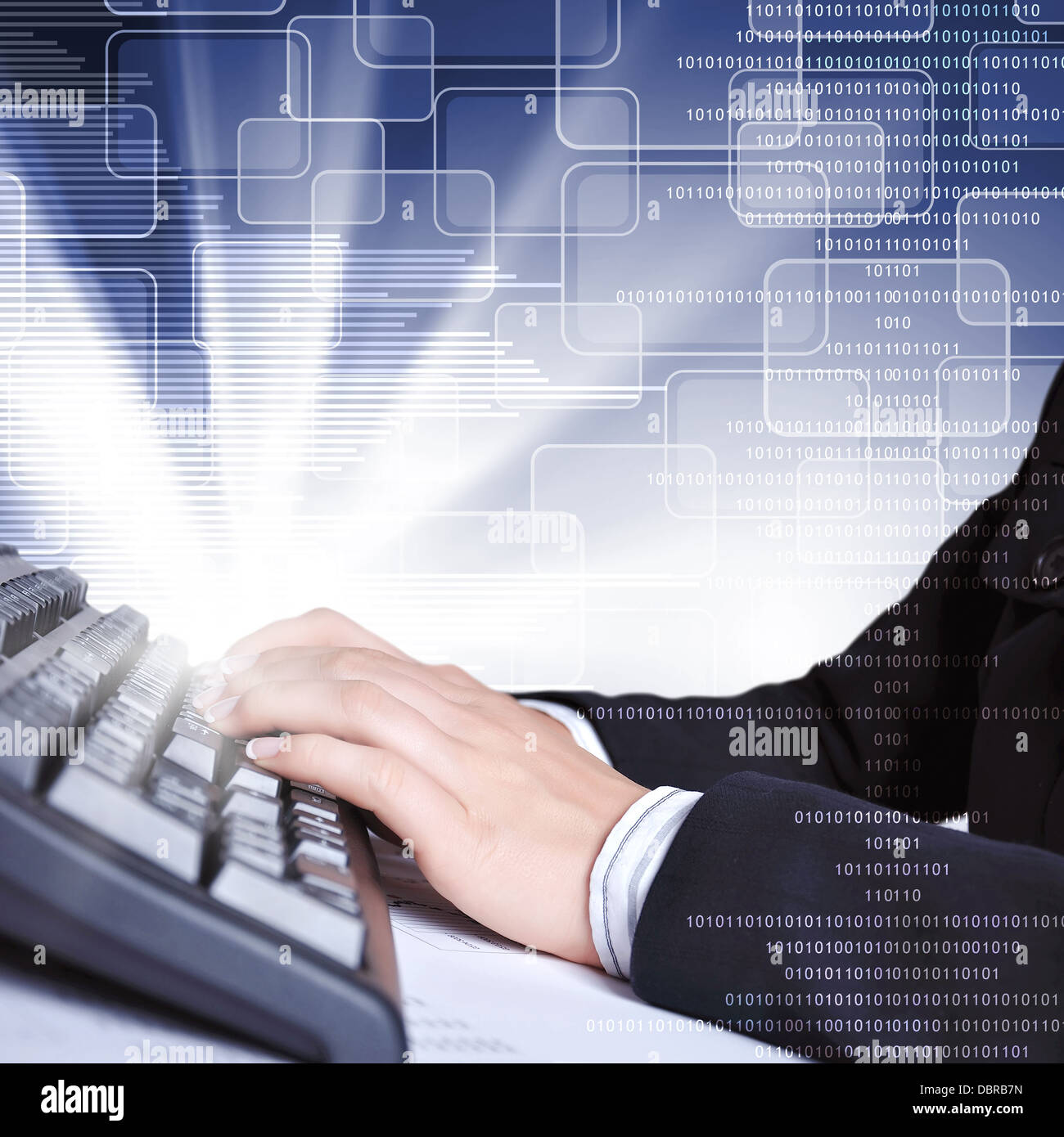 Computer keyboard and social media images Stock Photo - Alamy
