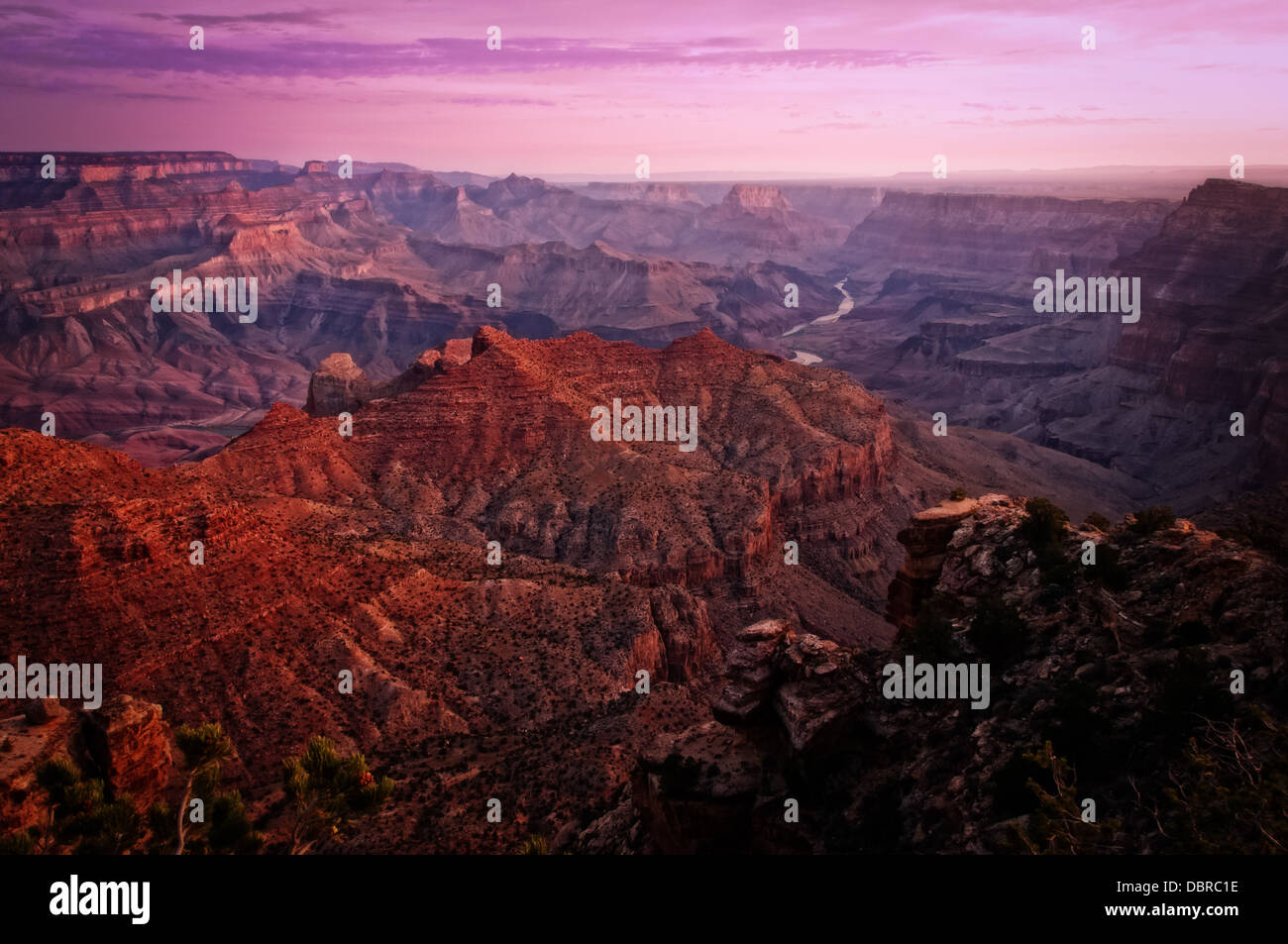Grand canyon colorful sunrise Stock Photo - Alamy