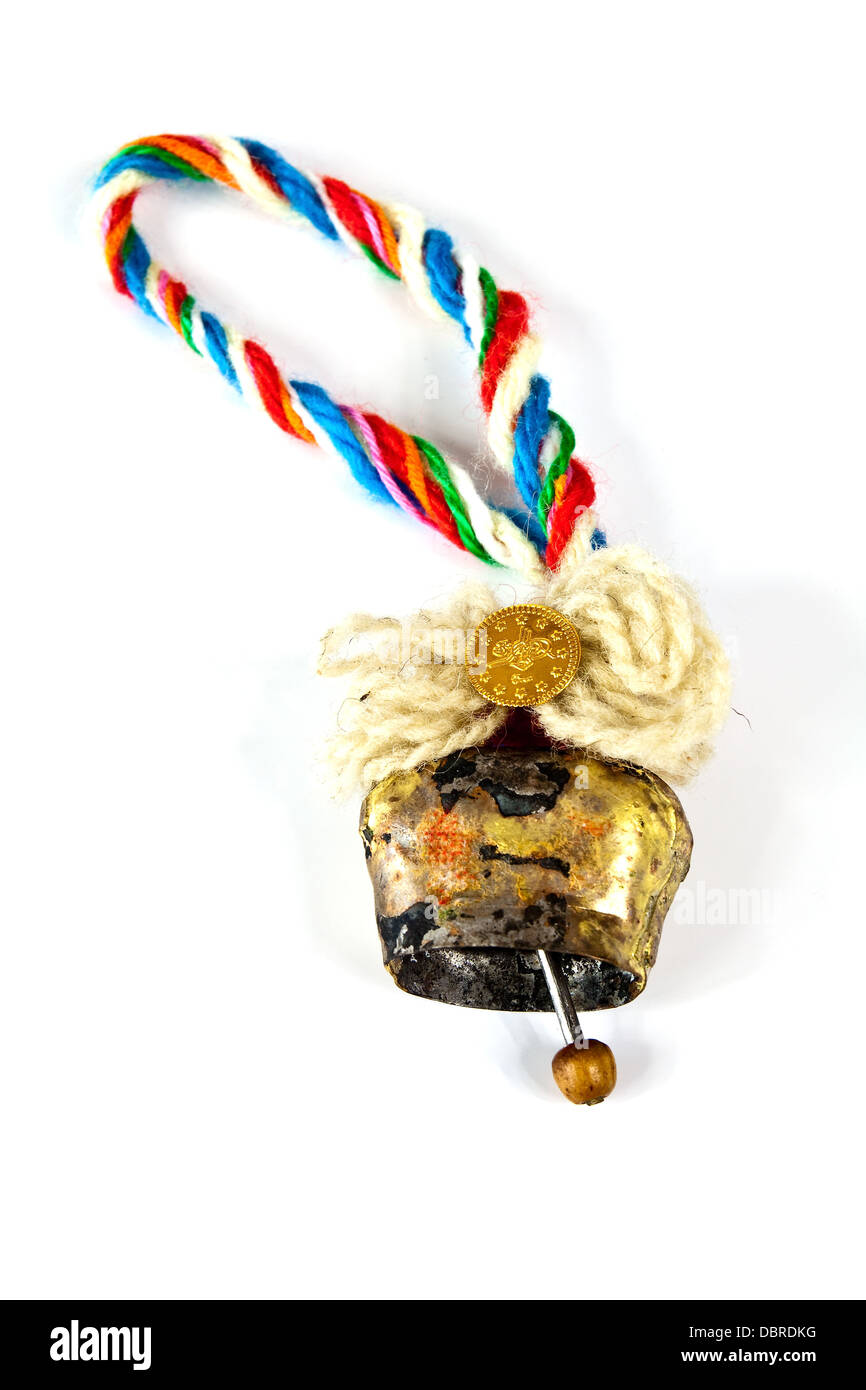 Handmade copper bell neck of a sheep or goat Stock Photo - Alamy