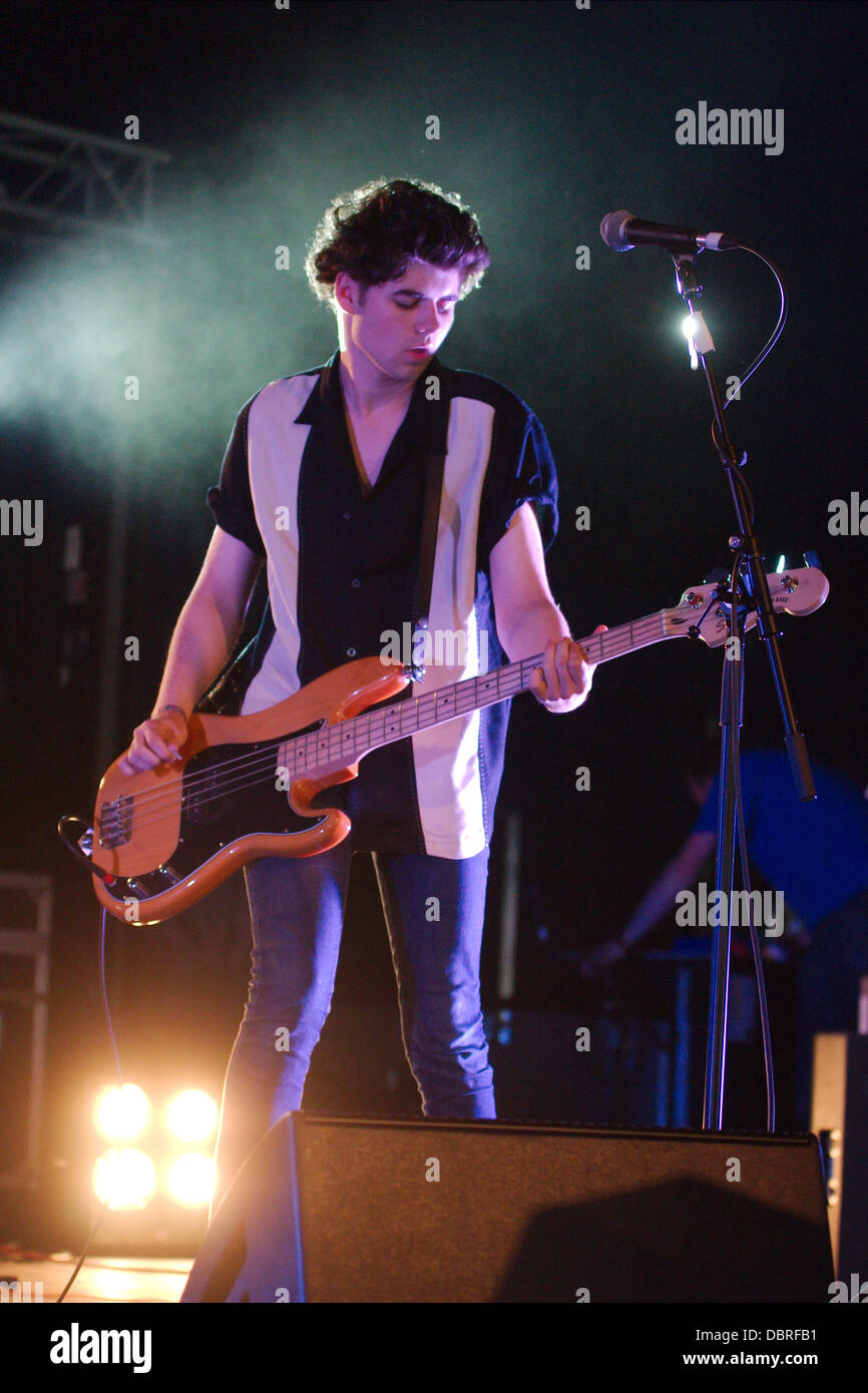 Beauly, UK. 2nd August, 2013. Baby Strange perform at the Belladrum ...