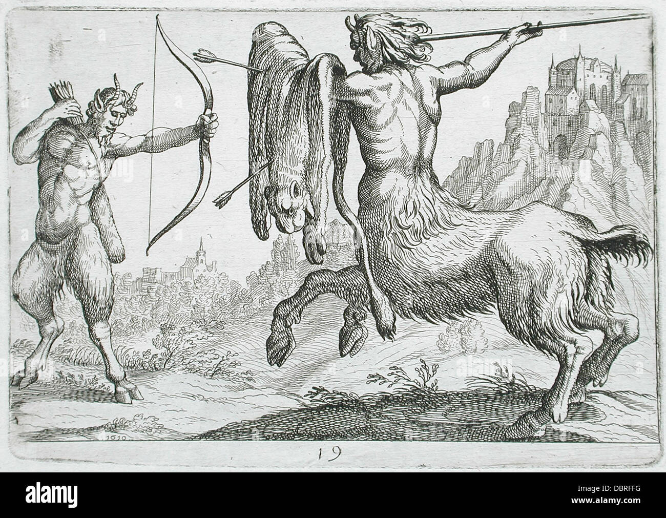 A Centaur Attacking a Satyr 65.37.314 Stock Photo - Alamy