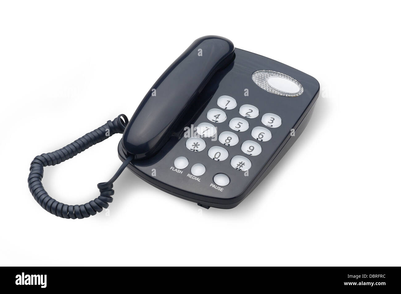 Telephone isolated on white background Stock Photo - Alamy