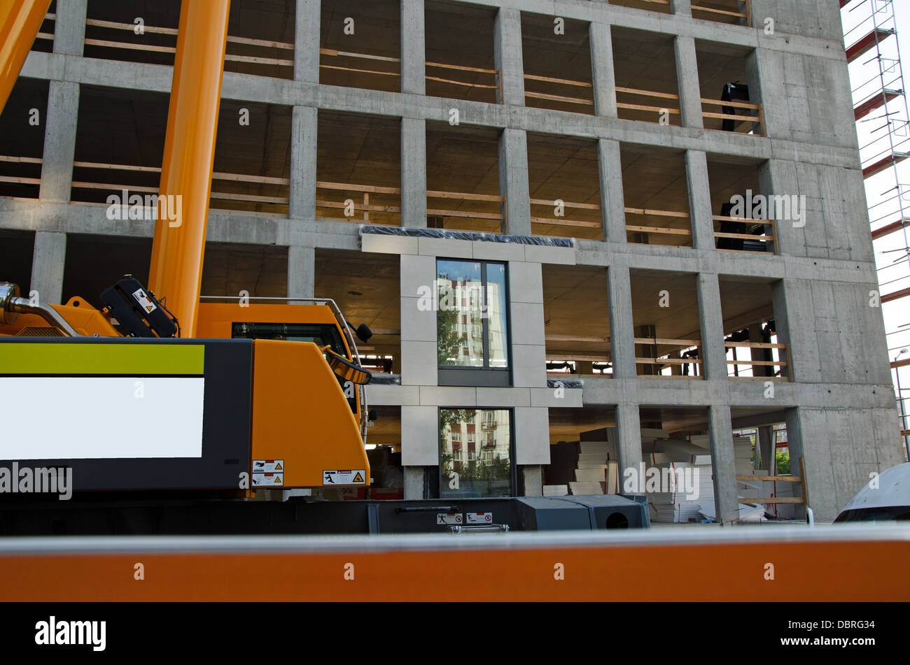 Photo of new building being constructed Stock Photo - Alamy