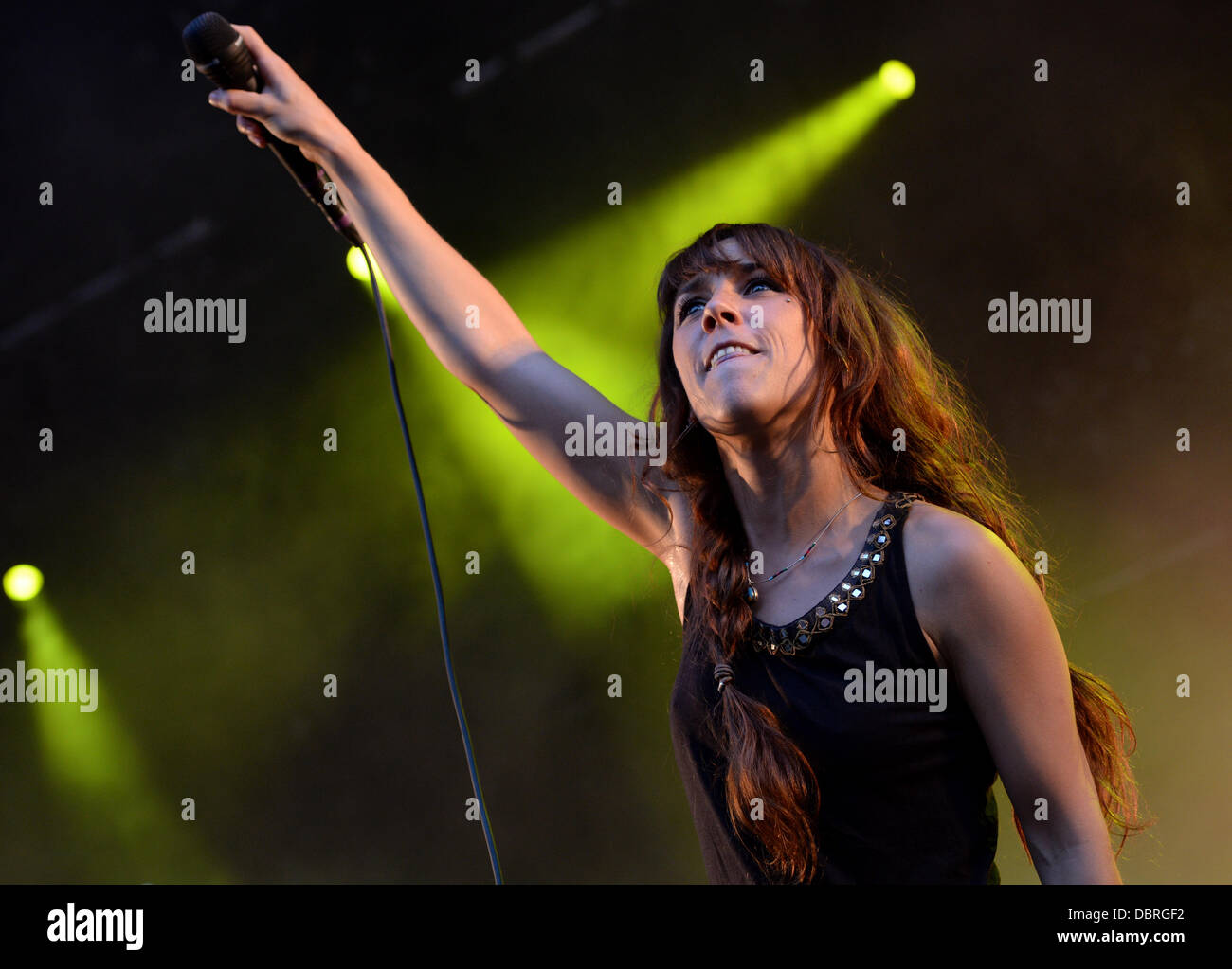 Berlin, Germany. 02nd Aug, 2013. French nouvelle chanson singer ZAZ ...