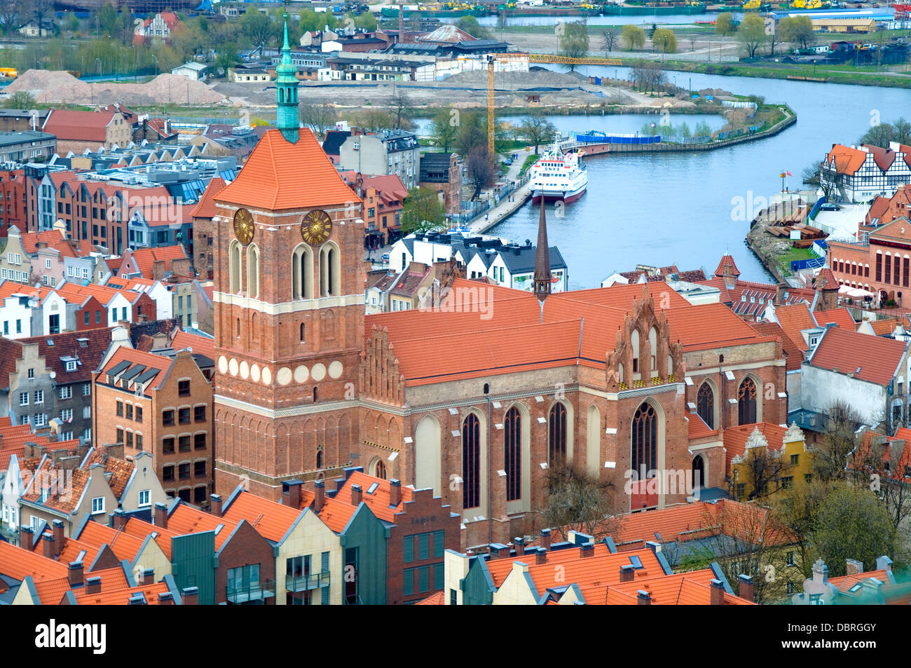 Aerial view, Gdansk, Poland Stock Photo - Alamy