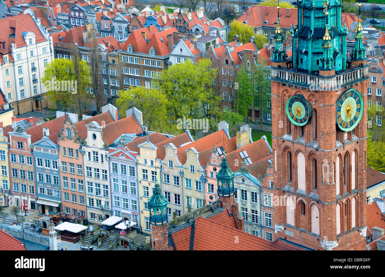 Aerial view, Gdansk, Poland Stock Photo - Alamy