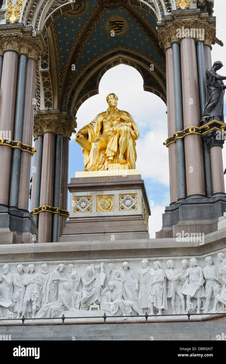 Price Albert statue at the Albert Memorial, London, England, United ...